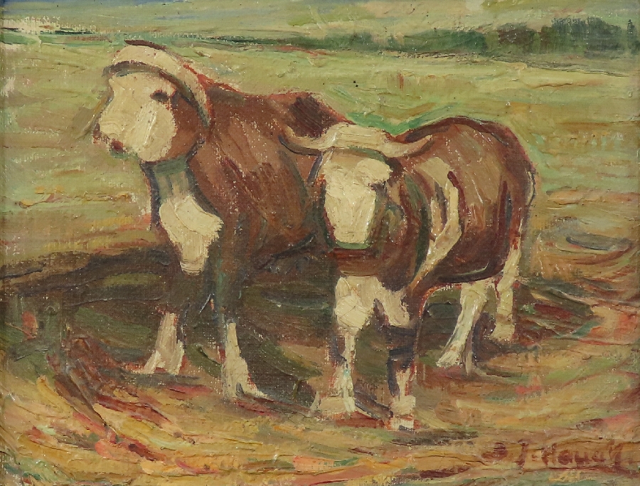 Ján Hanák - Kravy na poli | Aukčná spoločnosť DARTE